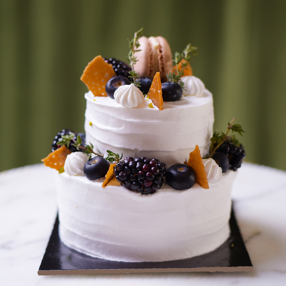 Small Two Tier Chocolate Cake | Menu - The White Boutique