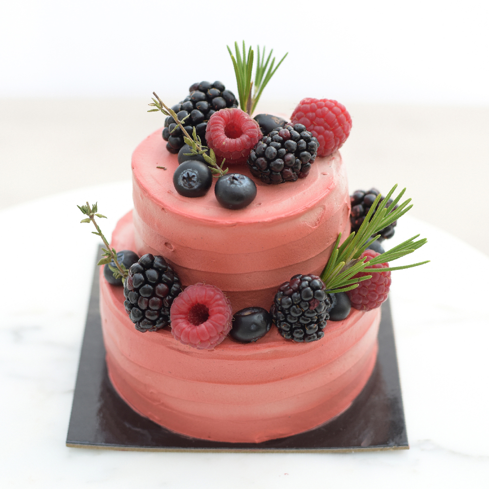 Small Two Tier Chocolate Cake | Menu - The White Boutique